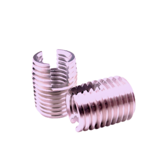 Self Tapping Insert M2x0.4 , 6mm LG / Ex Thrd 4.5mm - Blue Zinc